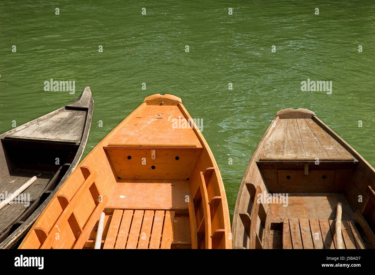 service tourism boat rods back rear platform river water rowing boat ...