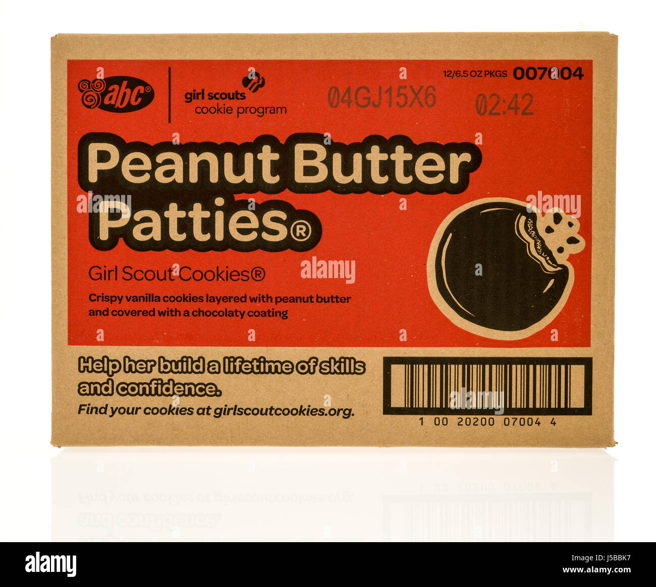 Winneconne, WI - 27 March 2017: A case of peanut butter patties girl ...