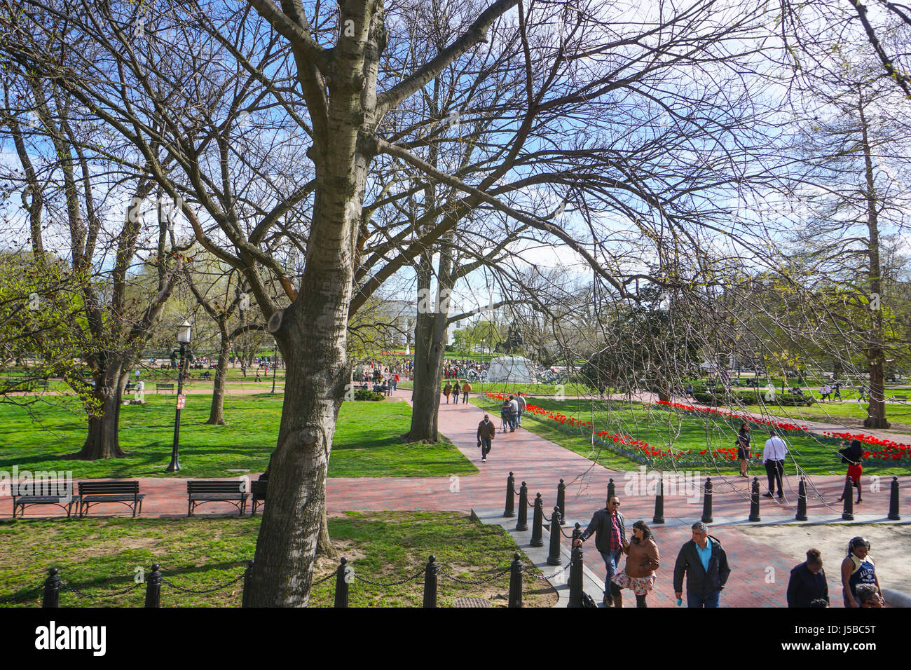 Beautiful Lafayette Square at the White House in Washington ...