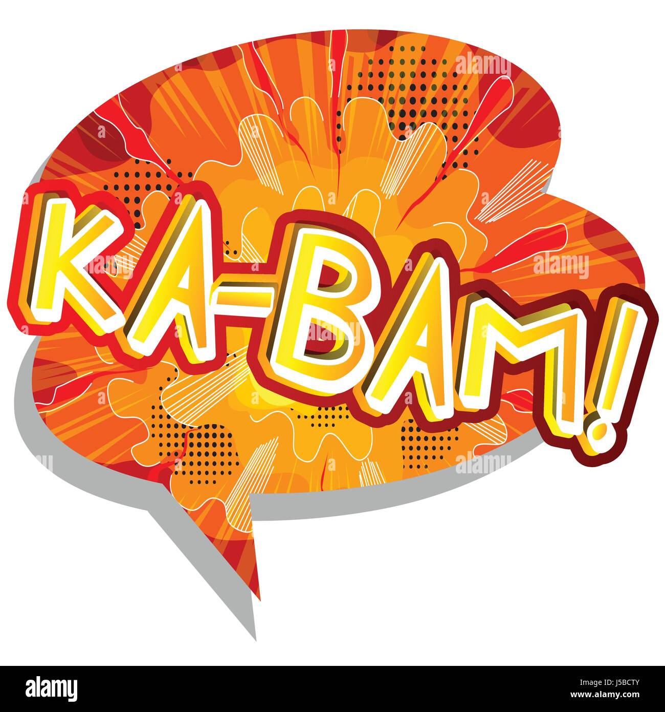 Ka-bam! - Vector illustrated comic book style expression Stock Vector ...