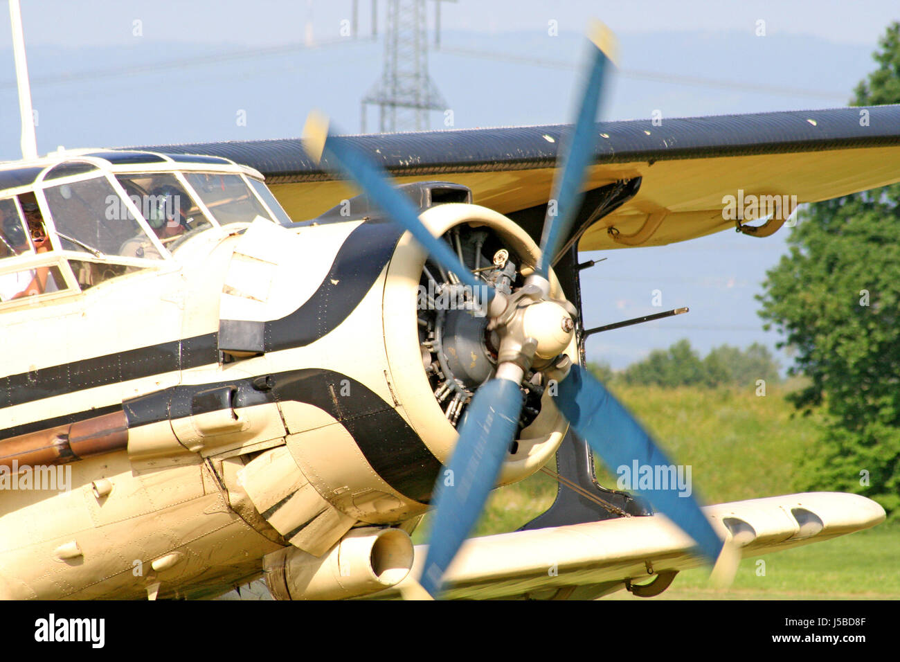 propeller radial engine conveyance of passengers aircraft aeroplane ...