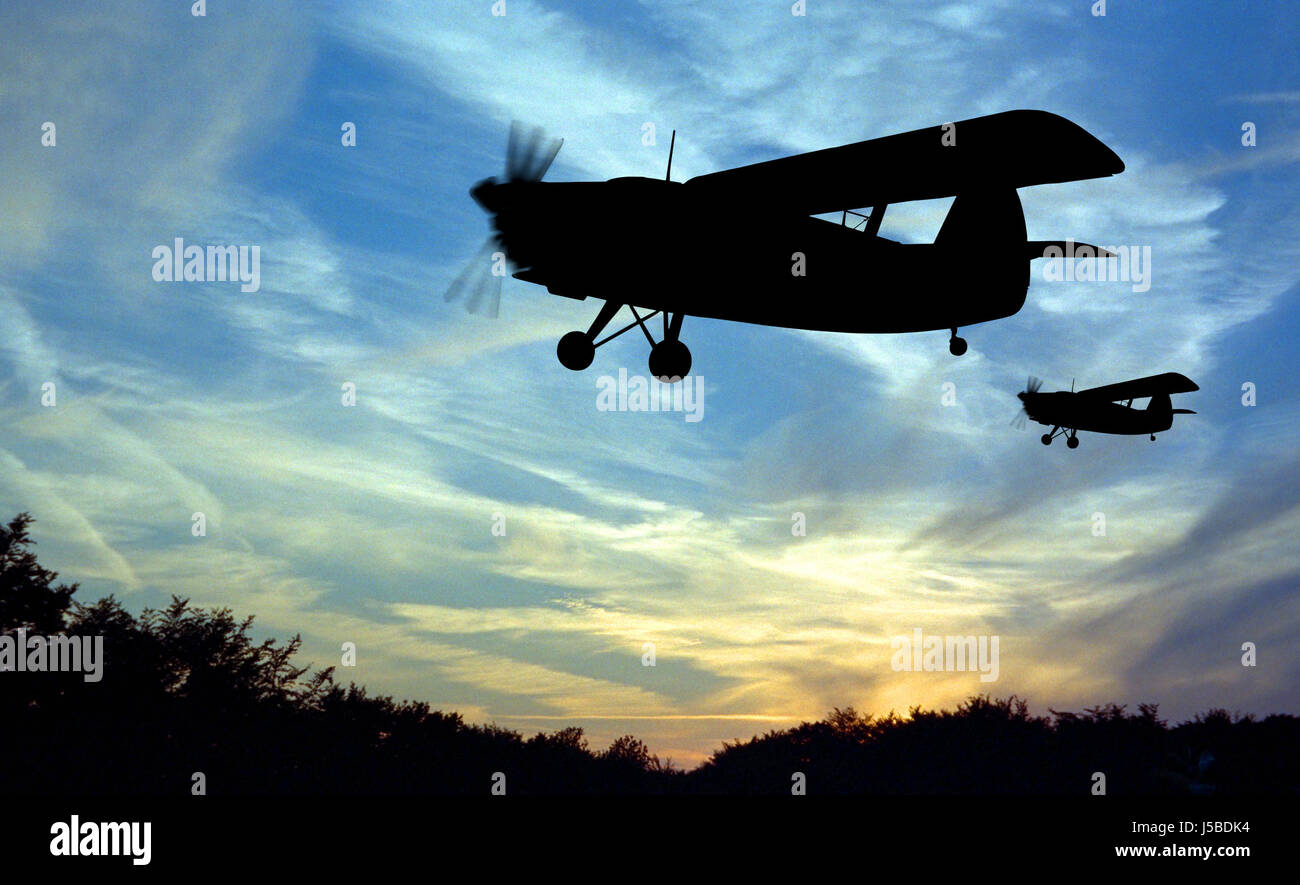 flight mood evening downfall landing aviation approach land night ...