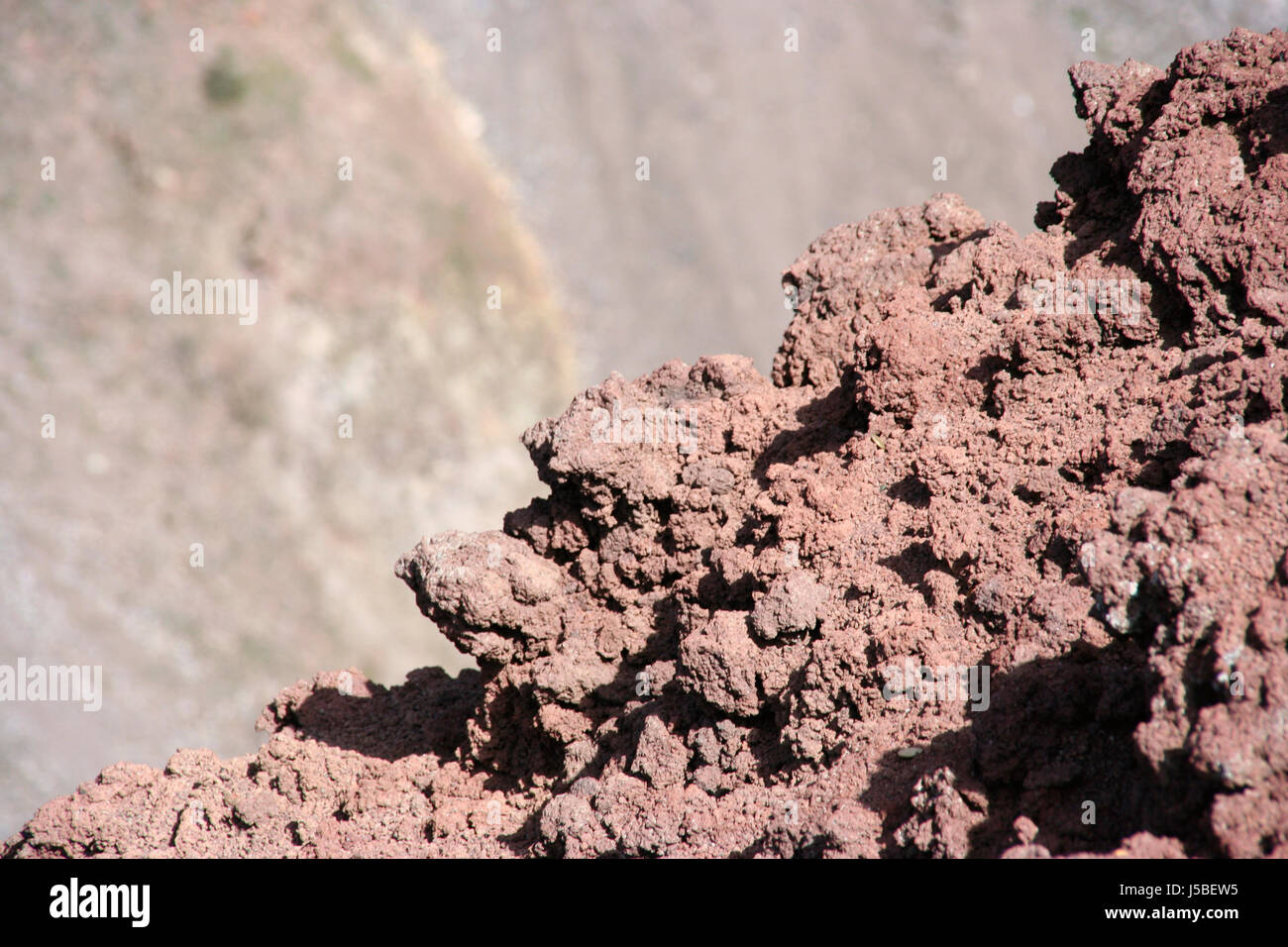 detail ash crater lava grows stiff eruption naples pumice vesuvius ...