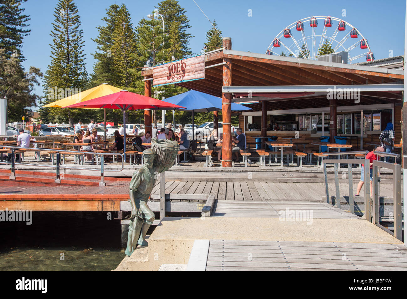 Fremantle,WA,Australia-November 13,2016: Joe's Fish Shack with people ...