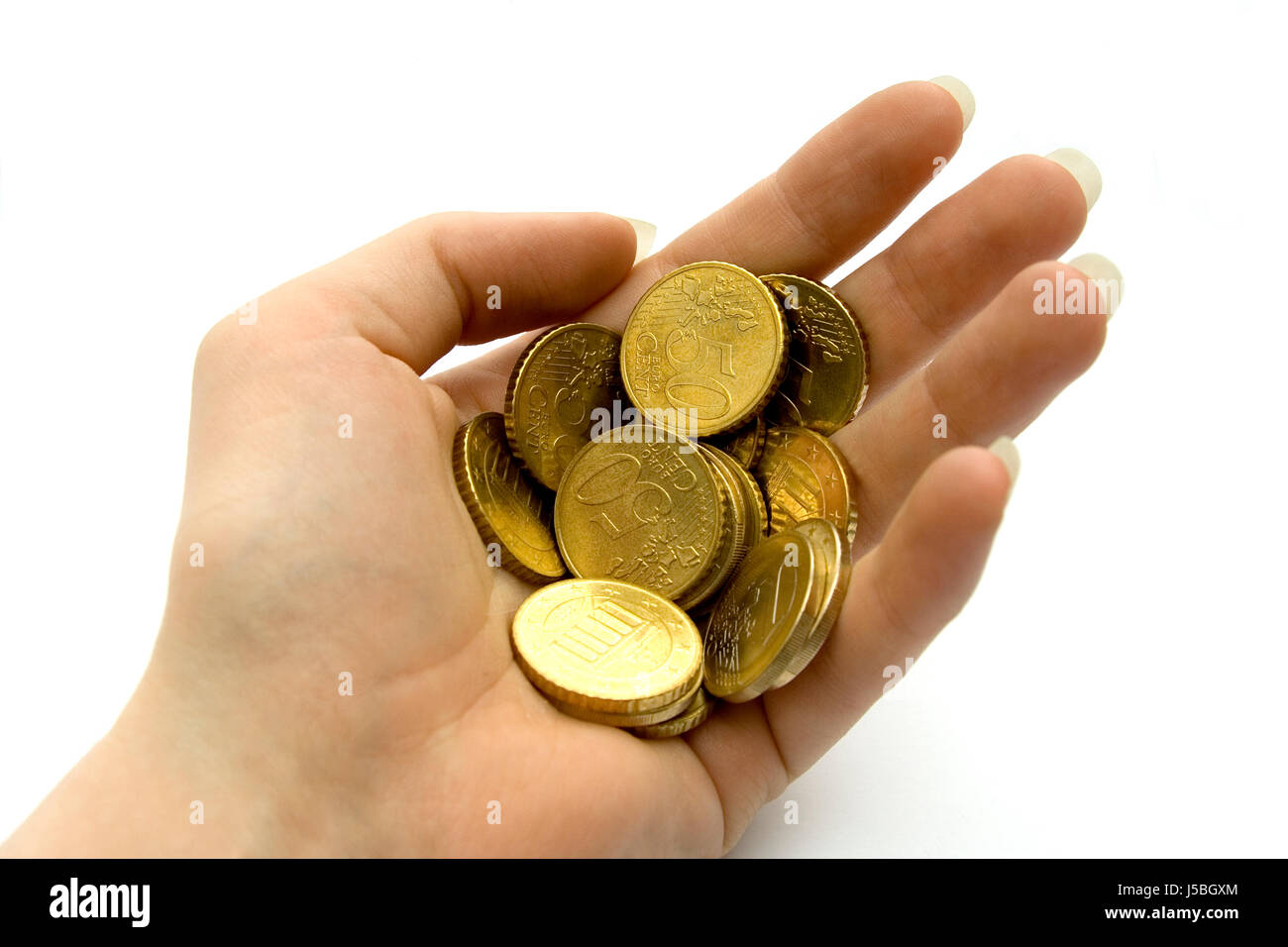 the money in hand Stock Photo - Alamy