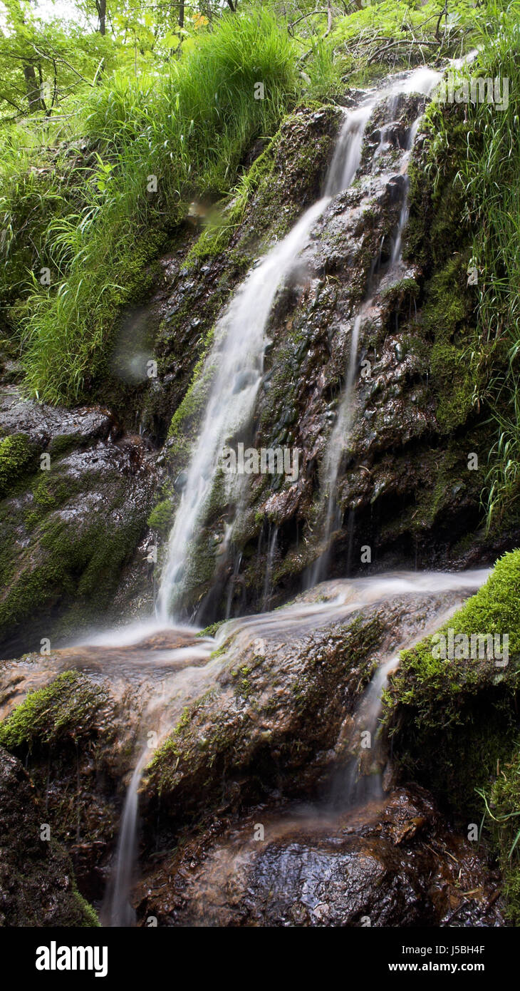 flow green waterfall ceramic tiles drop squirt reassuring gurgle tear ...