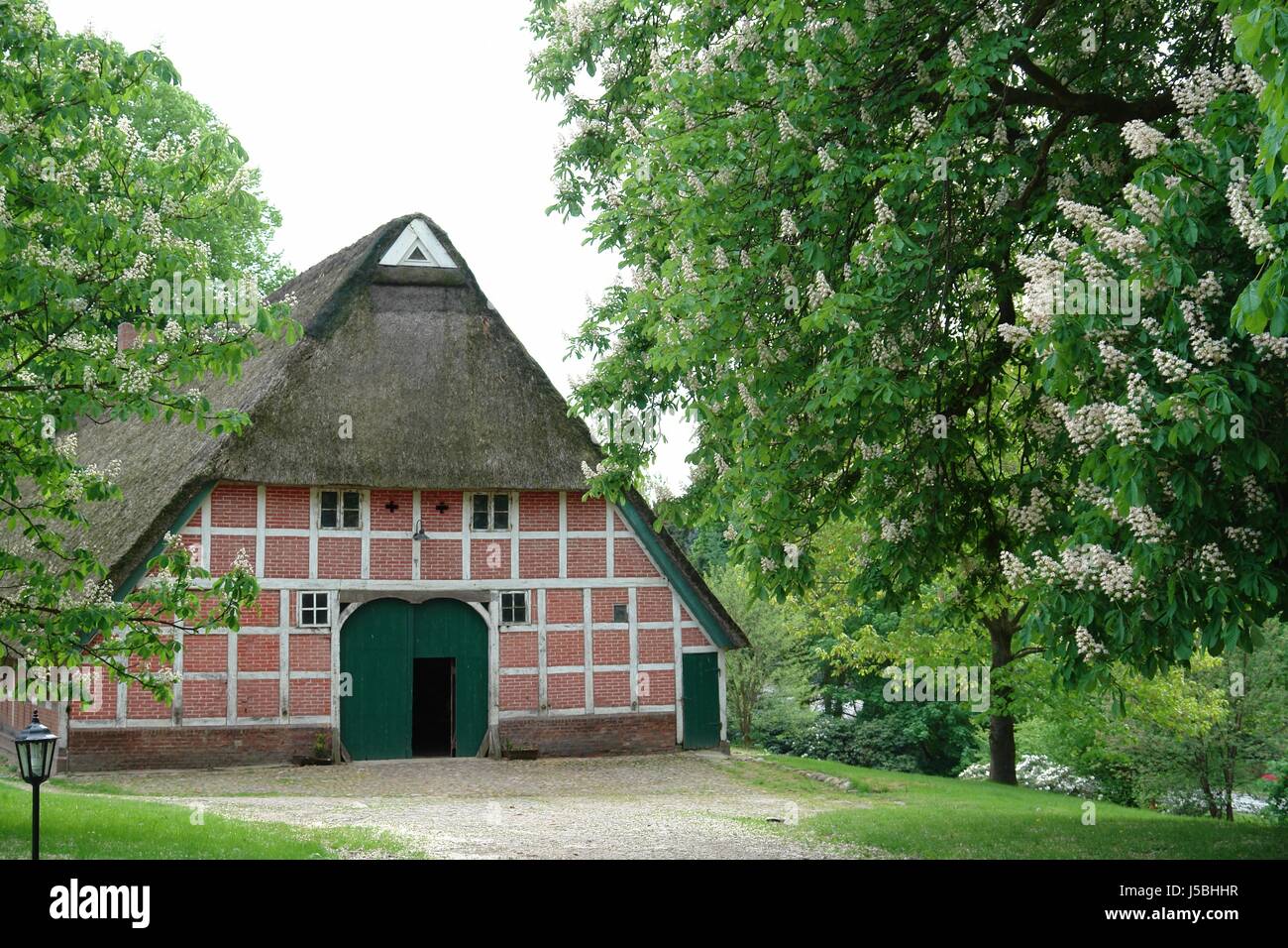 stables in spring Stock Photo - Alamy
