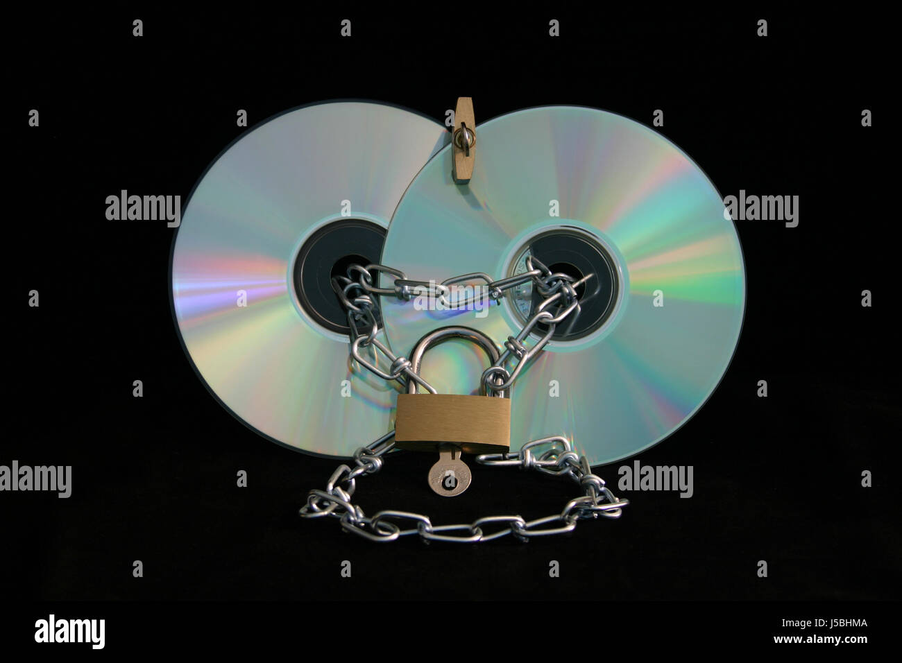 lock locks chain closed brass data security data protection safe CD ...