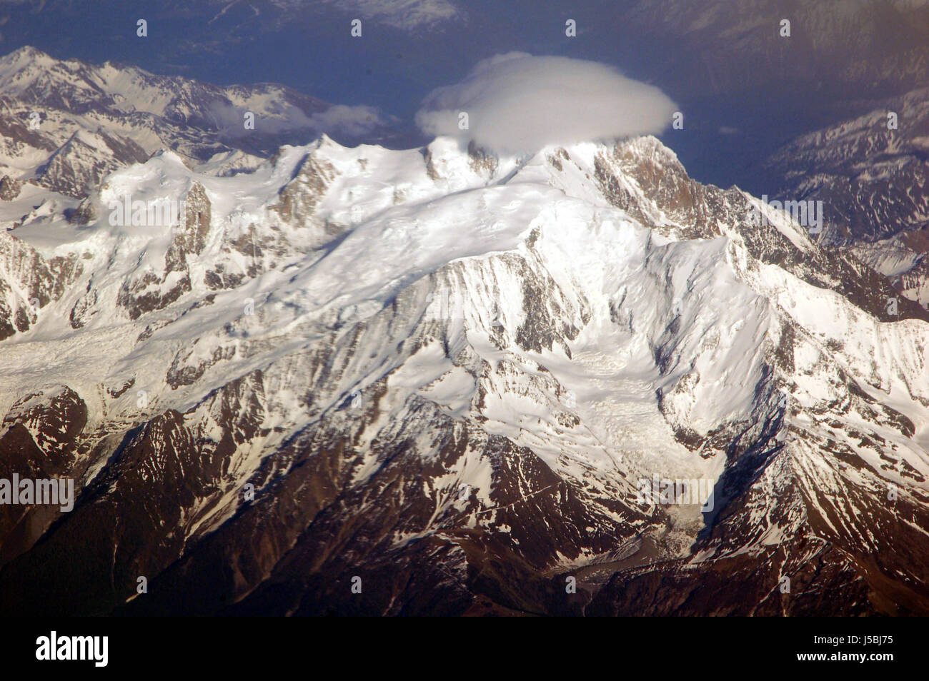montblanc aerial view Stock Photo - Alamy