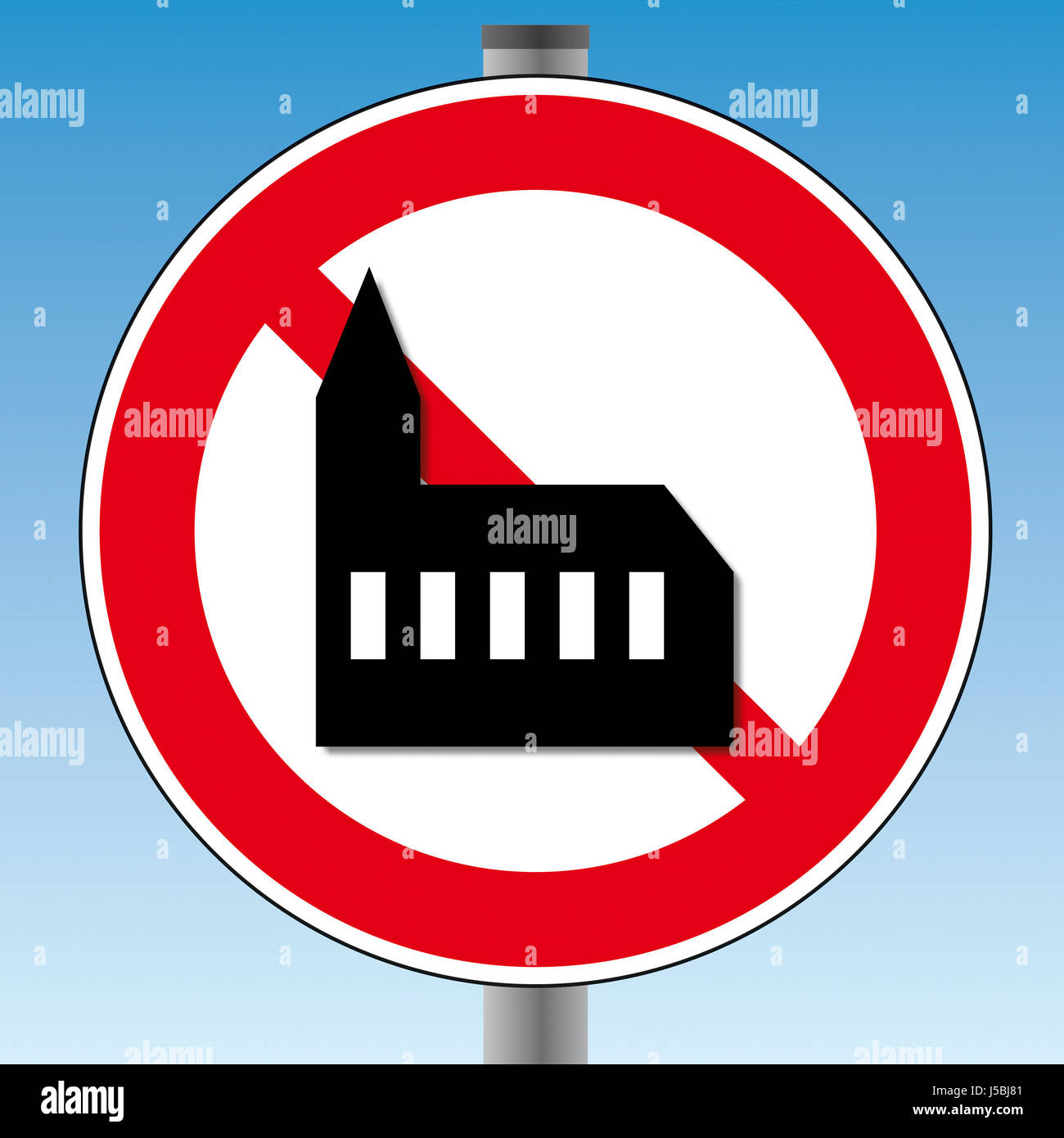 church churches catholic evangelic sign signal prohibition sign 377 376 ...