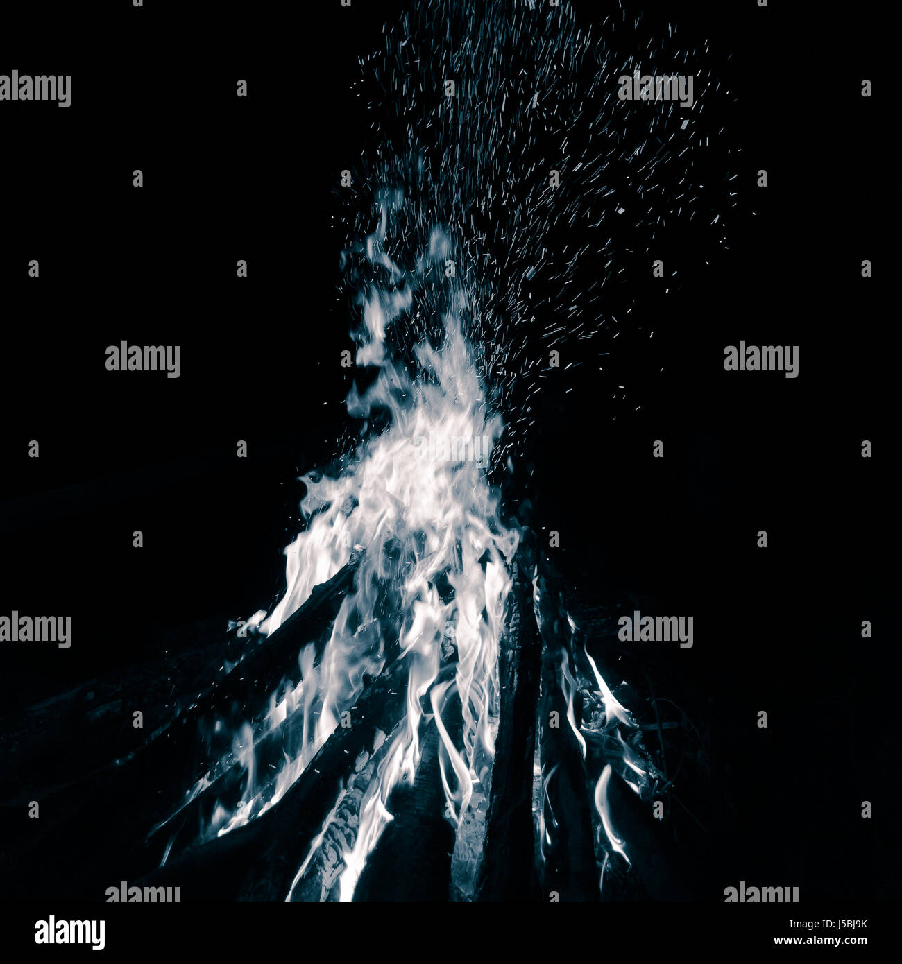 Flying bonfire embers hi-res stock photography and images - Alamy