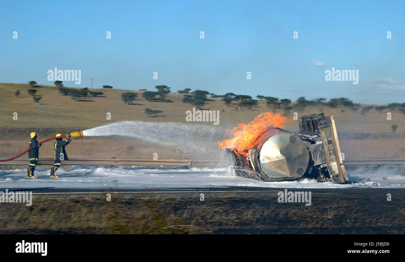 africa high-grade steel accident fire conflagration fire brigade hose ...