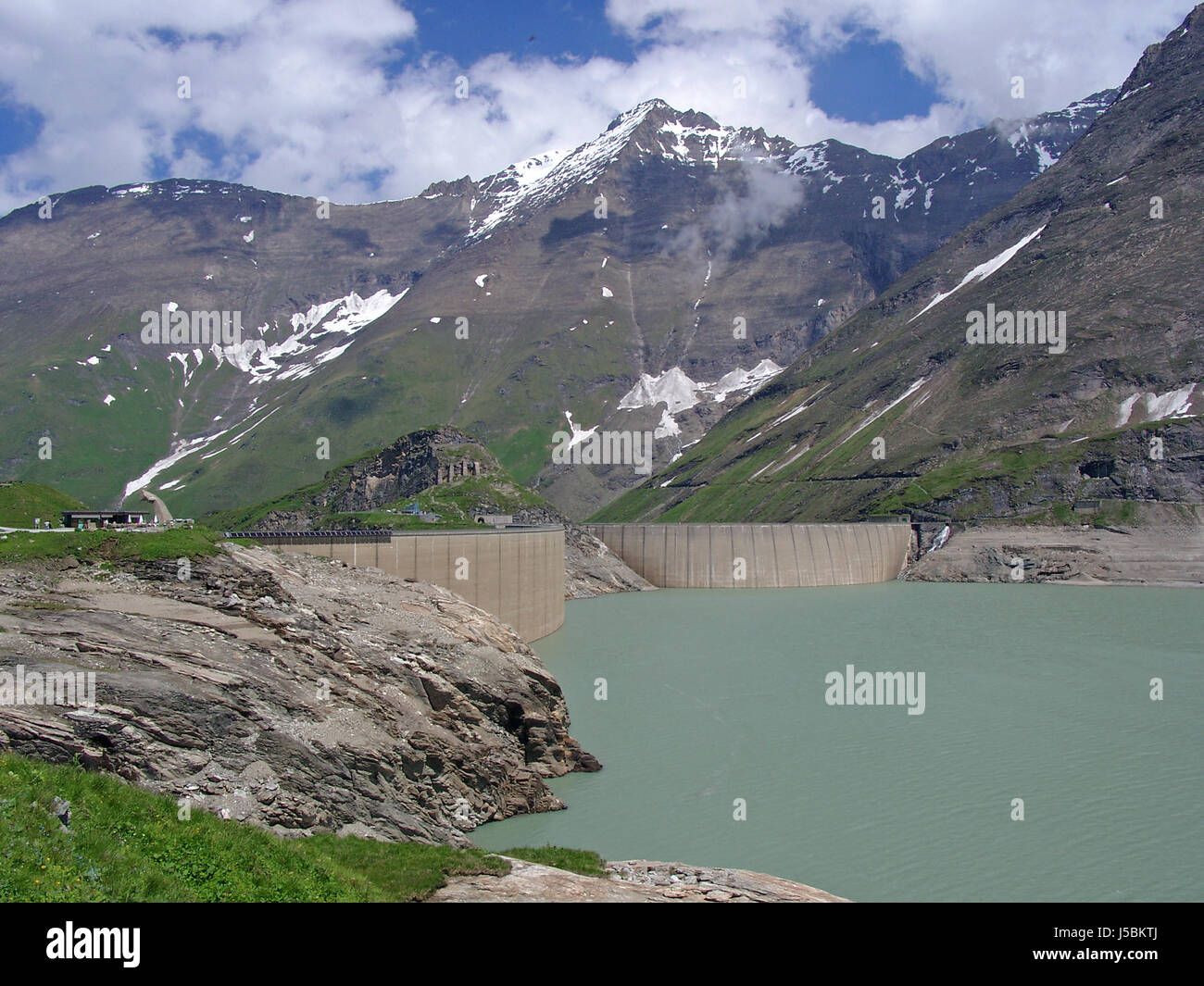 high mountain reservoir kaprun Stock Photo - Alamy