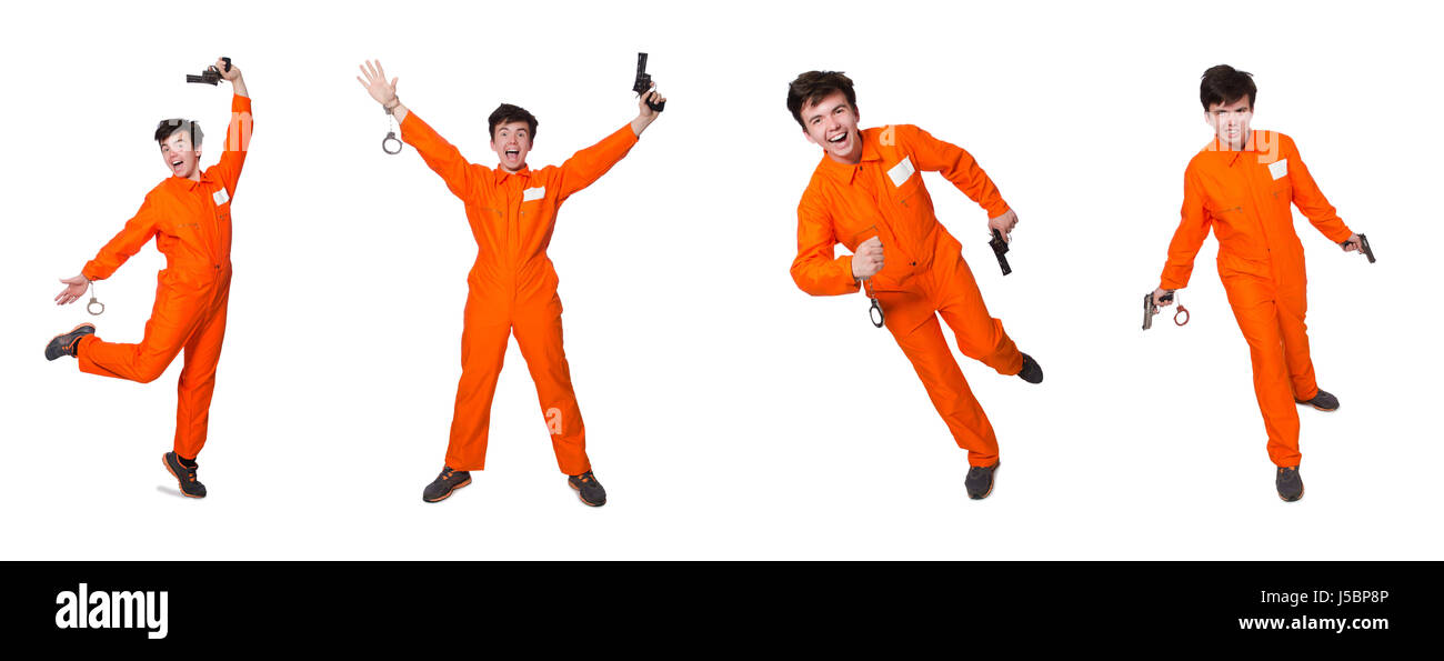 Funny prison inmate in concept Stock Photo - Alamy