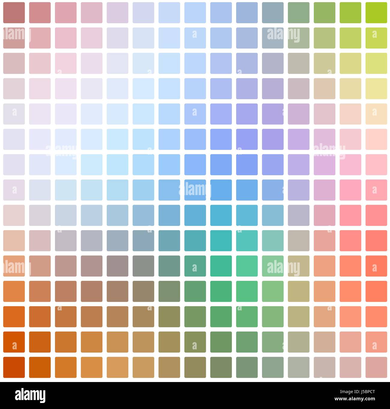 Rainbow colors vector abstract rounded corners tiles mosaic over white ...