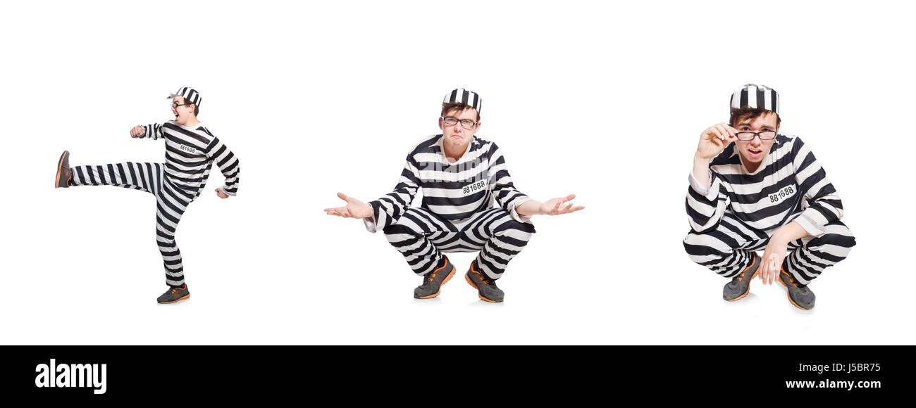 Funny prison inmate in concept Stock Photo - Alamy