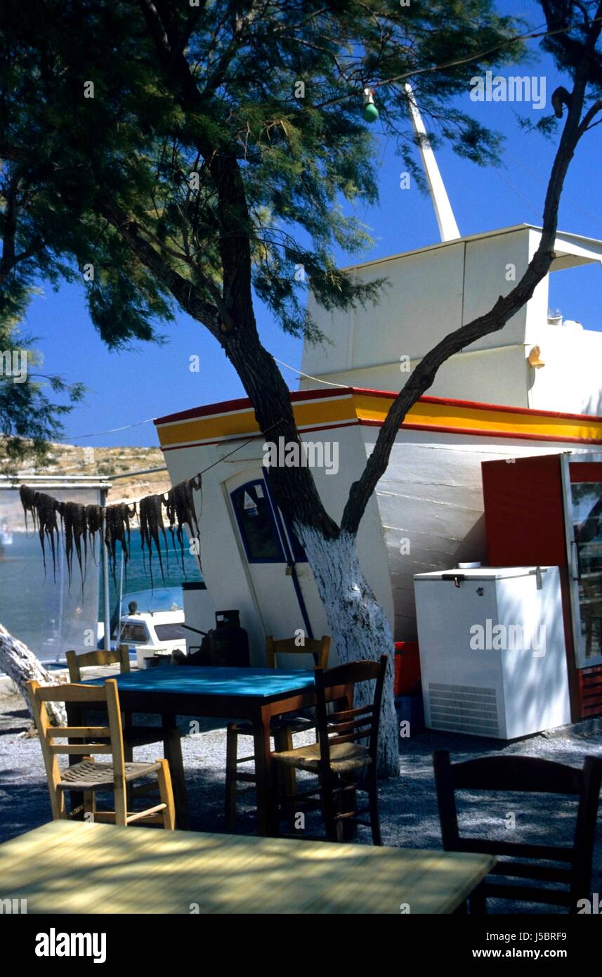restaurant bar tavern greek chairs tables salt water sea ocean water ...