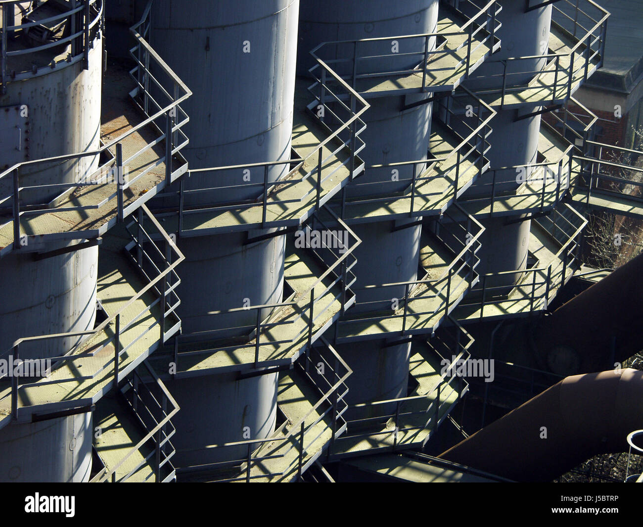 industry contrast railing Duisburg furnace platform design shaping ...