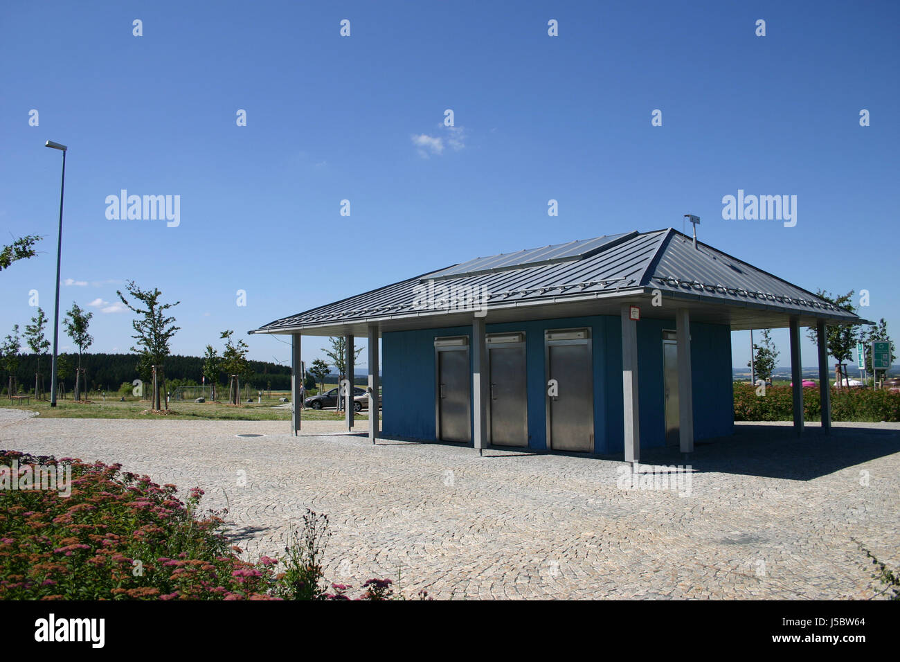 wc on highway rest stop Stock Photo - Alamy