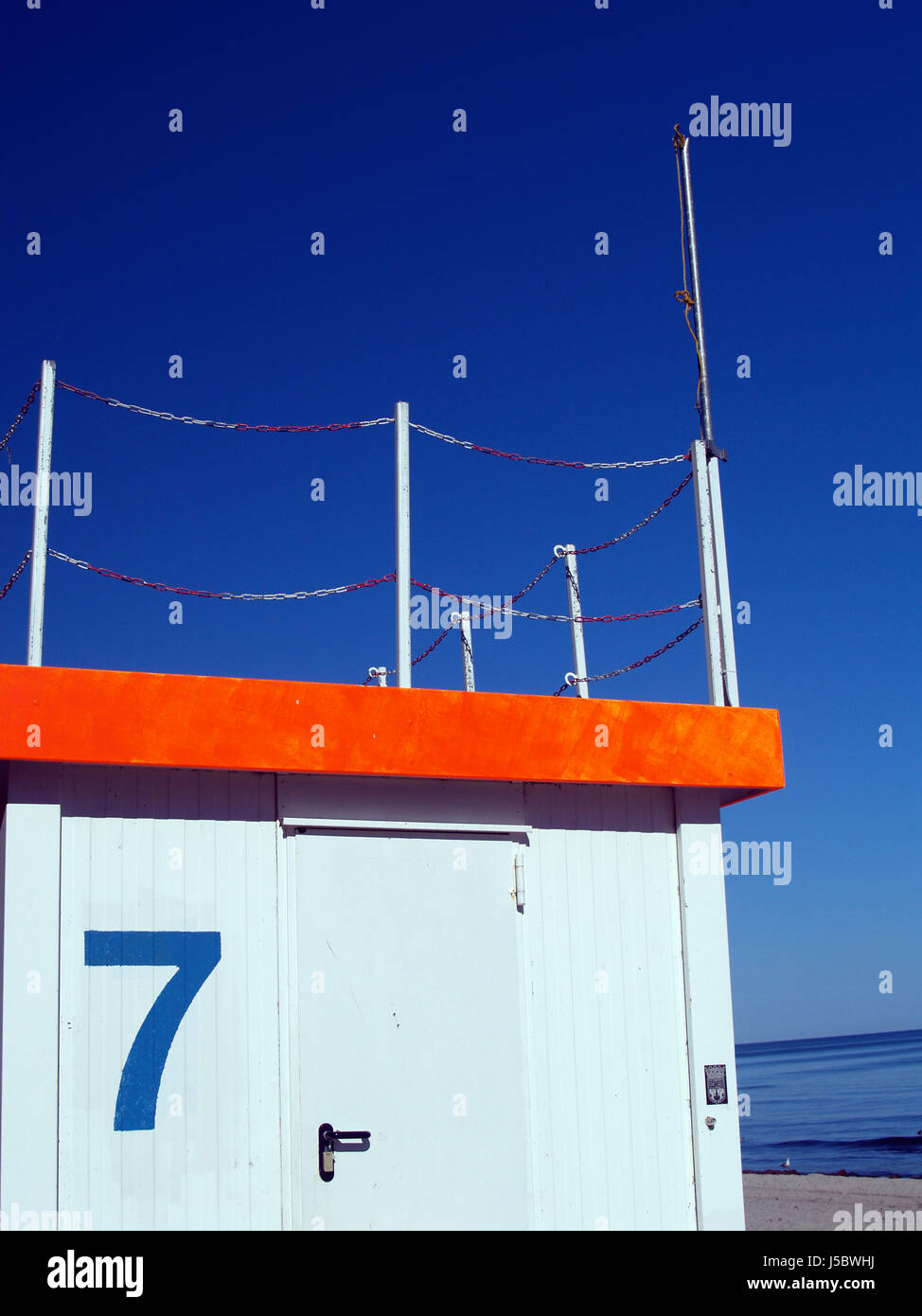 beach seaside the beach seashore lifeguard bath attendant German Red ...