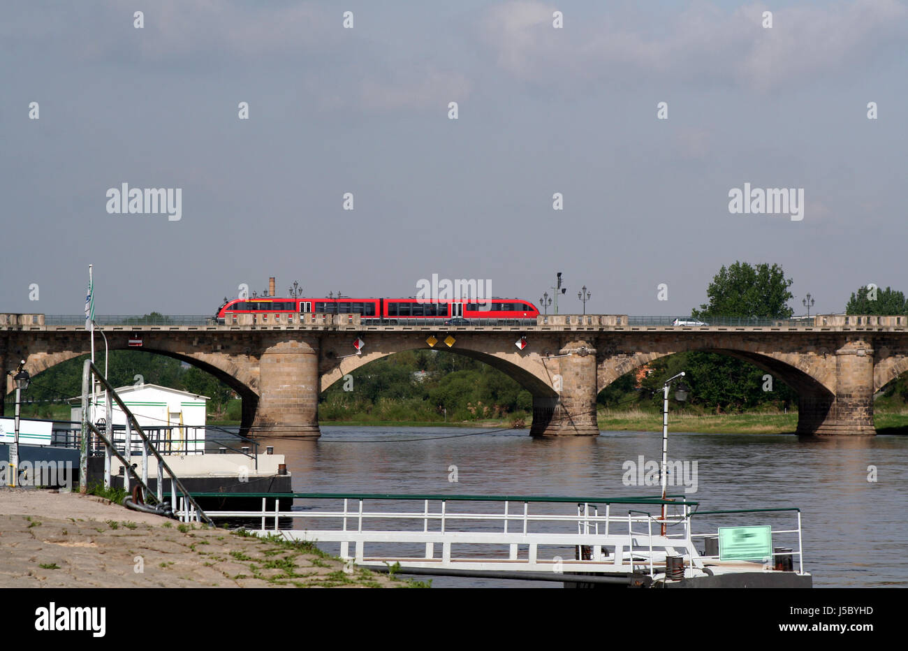 railway bridge over the elbe Stock Photo - Alamy