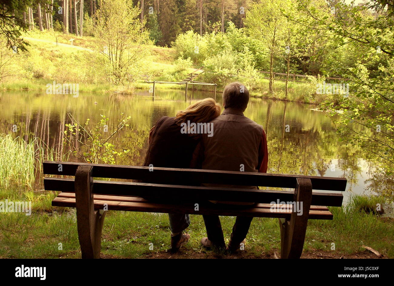 two at the pond Stock Photo - Alamy