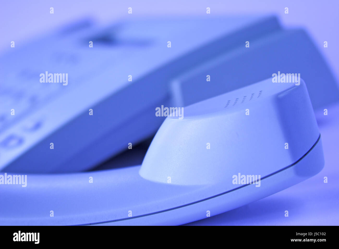 telephone phone blue call communication focus depth listener emergency ...