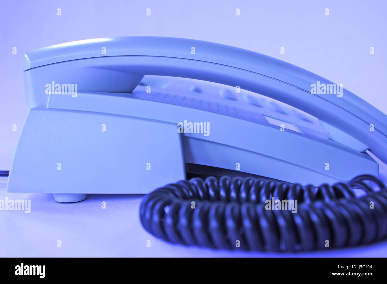 telephone phone blue call communication focus depth listener emergency ...