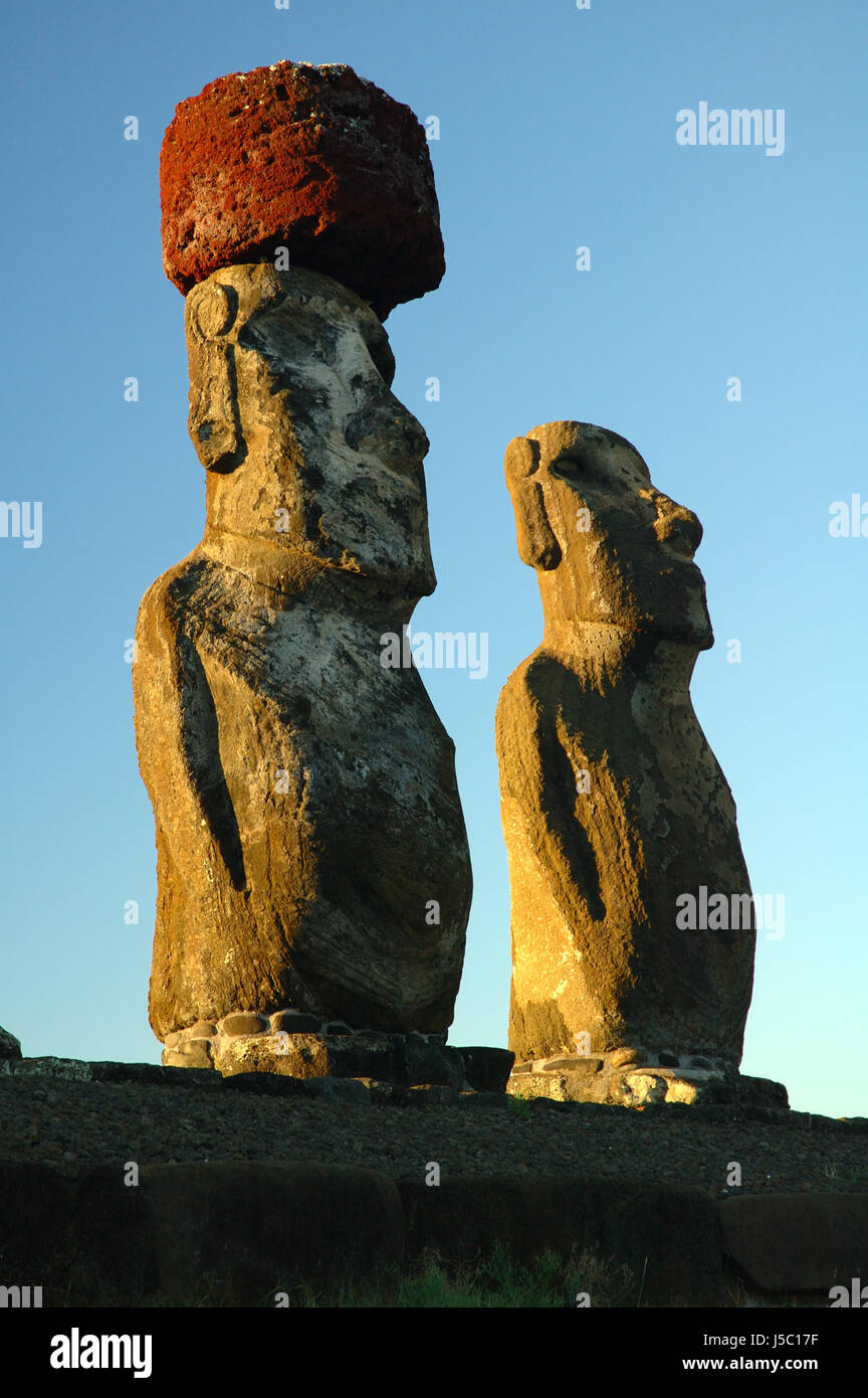 statue easter chile easter island head rapa nui isla de pascua ahu ...