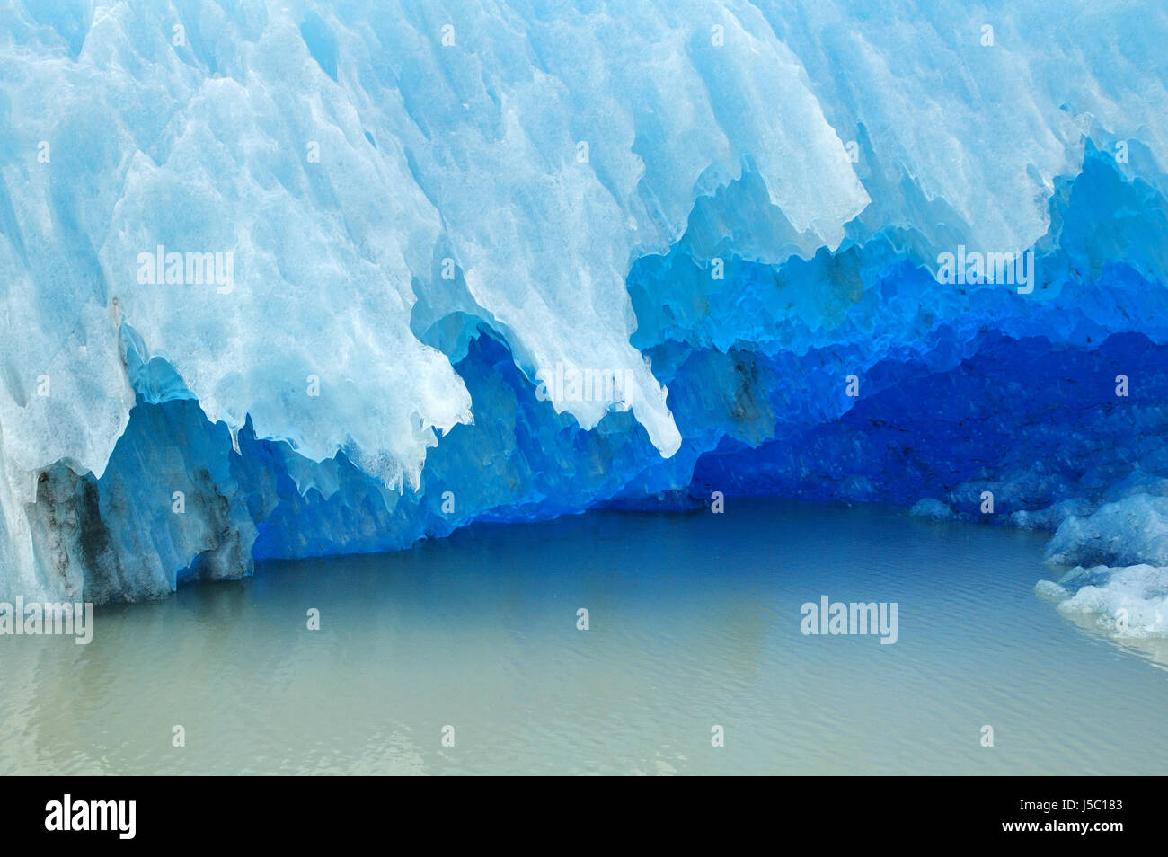blue cave national park cold ice frozen chile crystal glacier iceberg ...