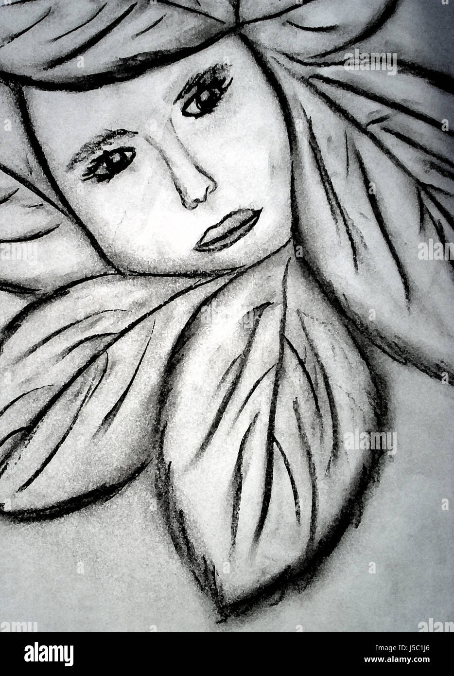 Emotions Draw Faces In Women