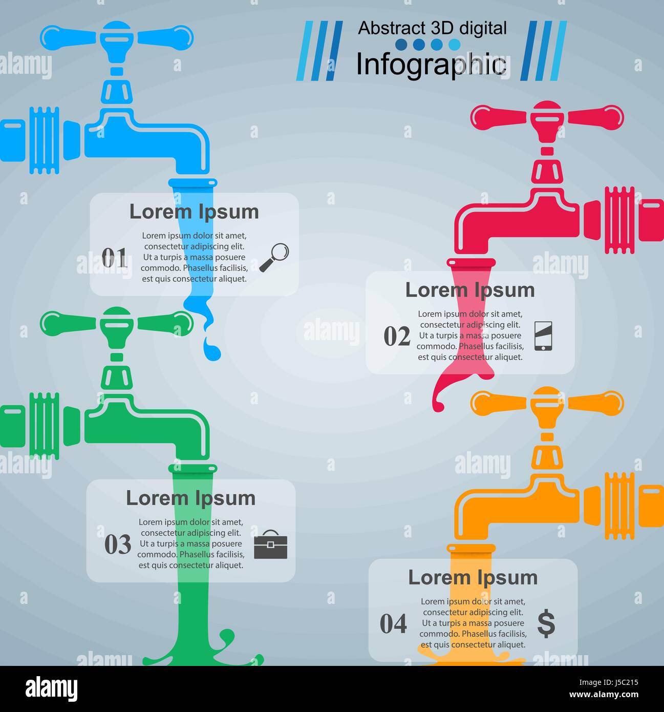 Tap icon business infographics High Resolution Stock Photography and ...