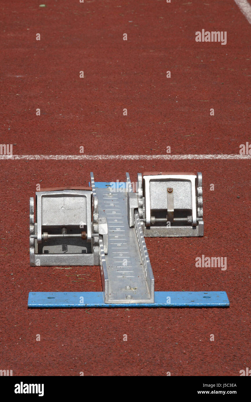 stadium mechanics trains acceleration foot race starting block sensed ...
