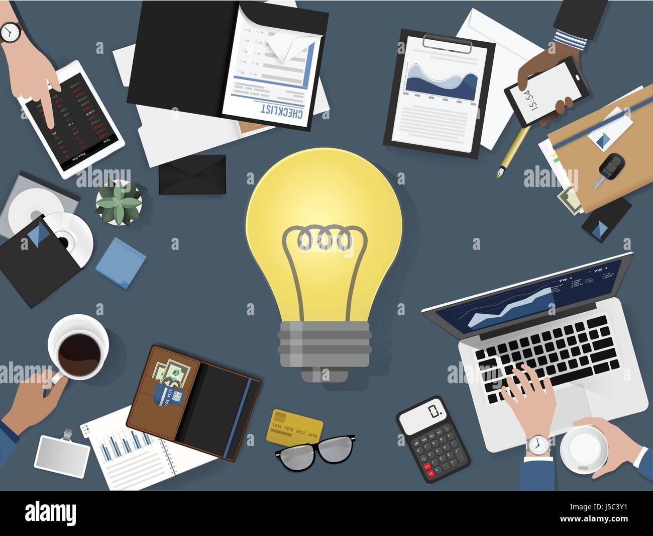 Brainstorming vector hi-res stock photography and images - Alamy