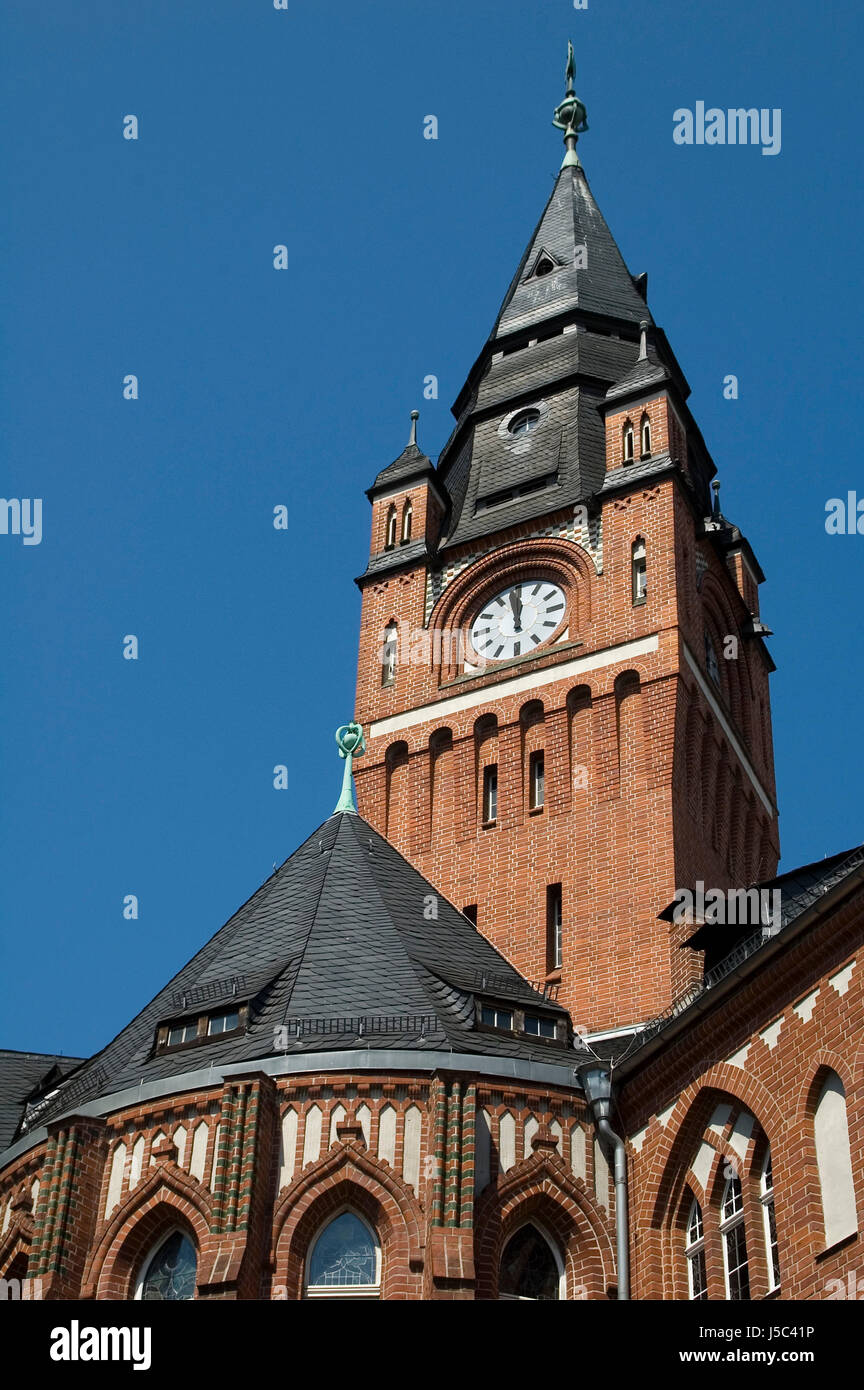 tower window porthole dormer window pane arc clock berlin town hall ...