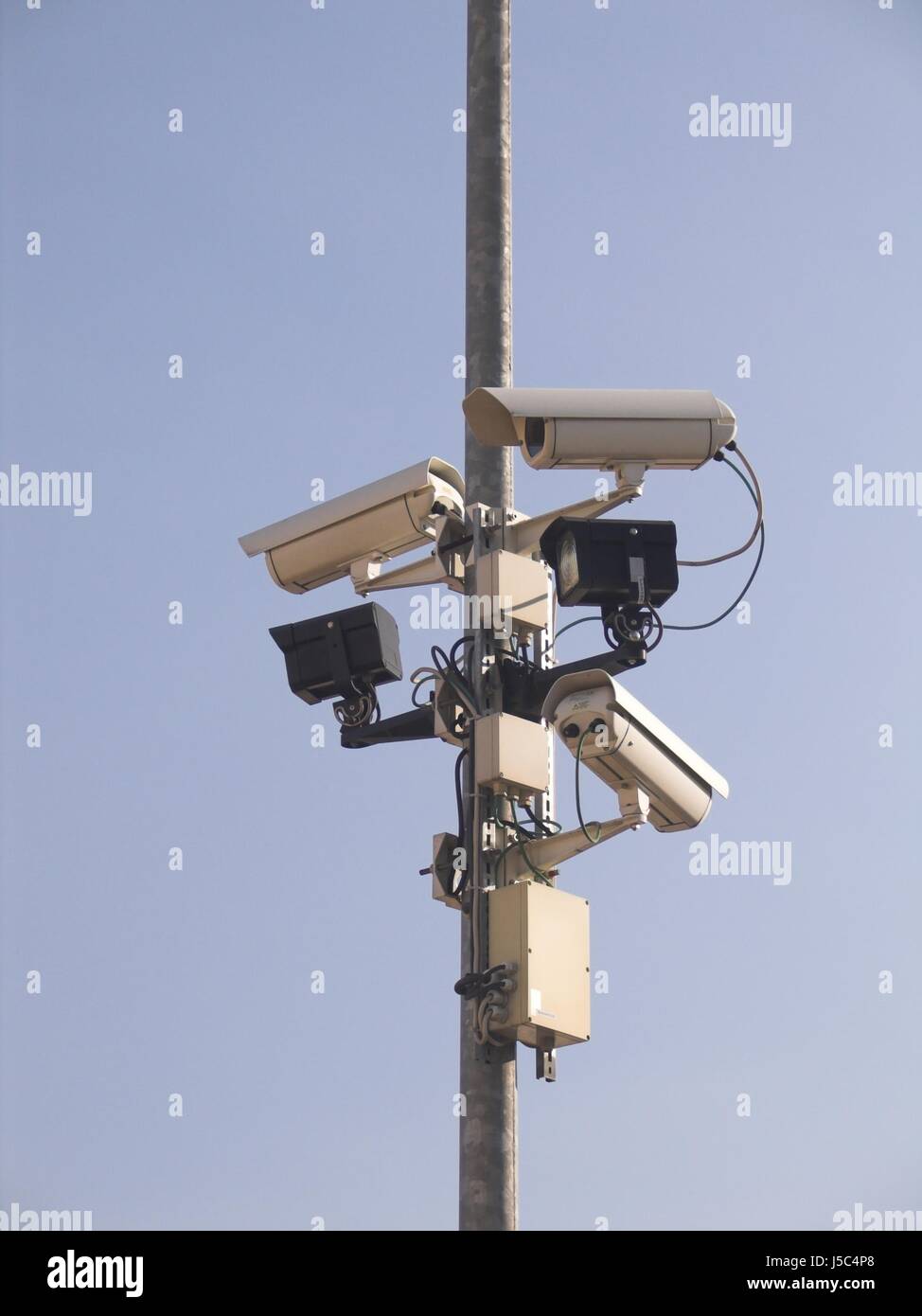 blue check guard photo camera steel spy metal monitor monitoring lens ...