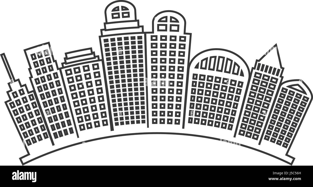 Building curved outline hi-res stock photography and images - Alamy