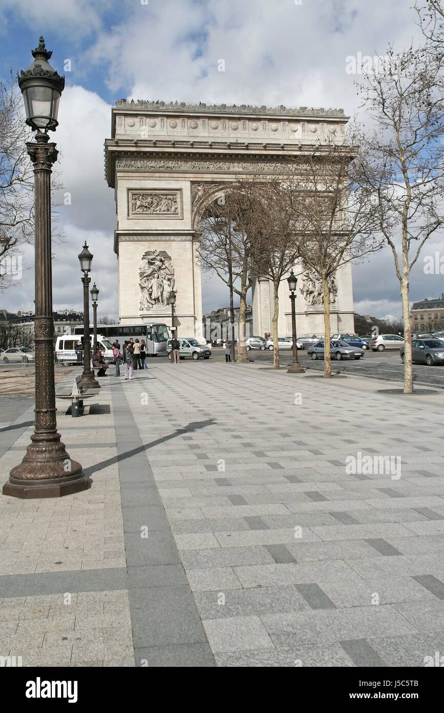 monument famous goal passage gate archgway gantry paris france world ...