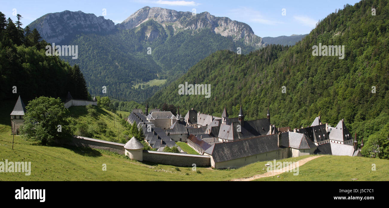 mountains summer summerly sightseeing france monastery churches convent ...