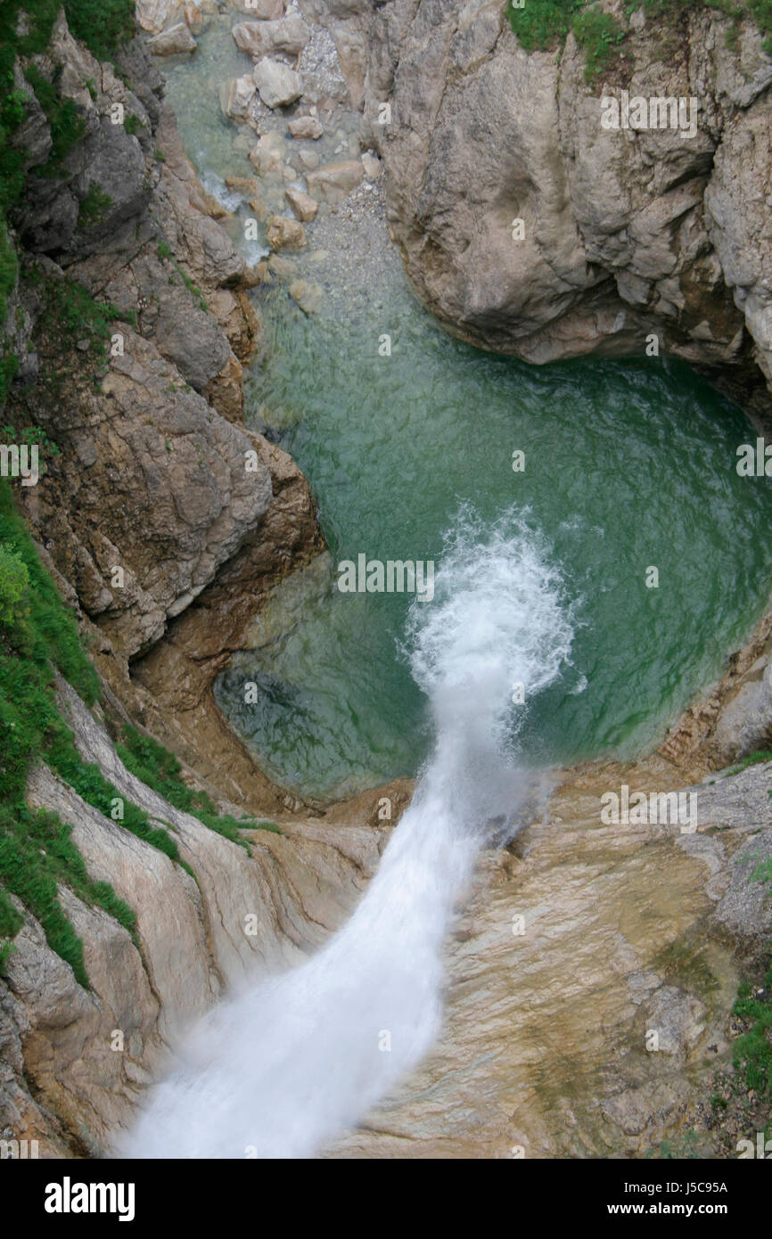 bridge bavaria waterfall germany german federal republic bridges allgu ...