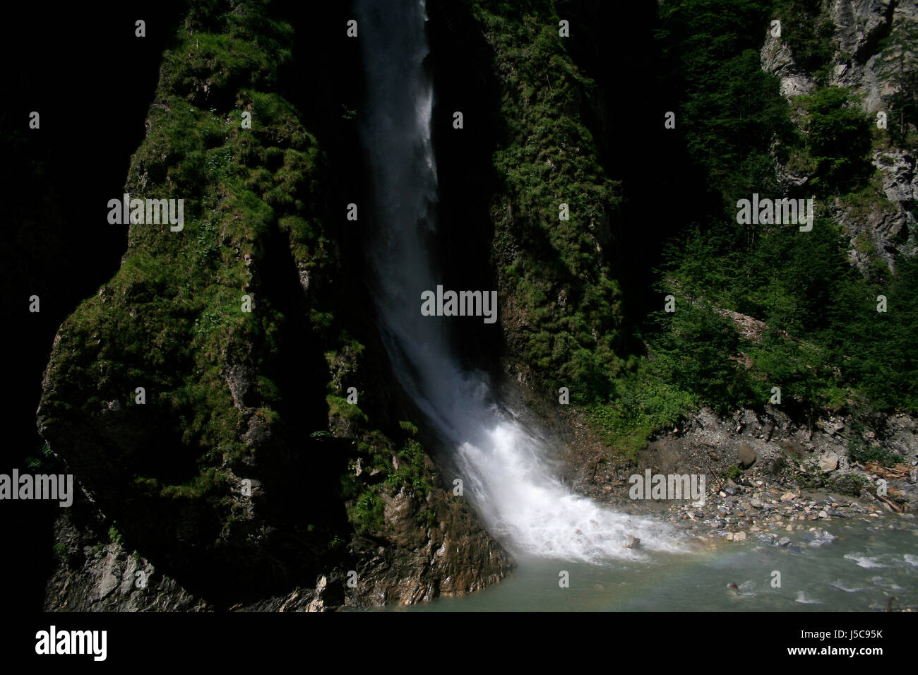 waterfall at liechtenstein gorge Stock Photo - Alamy