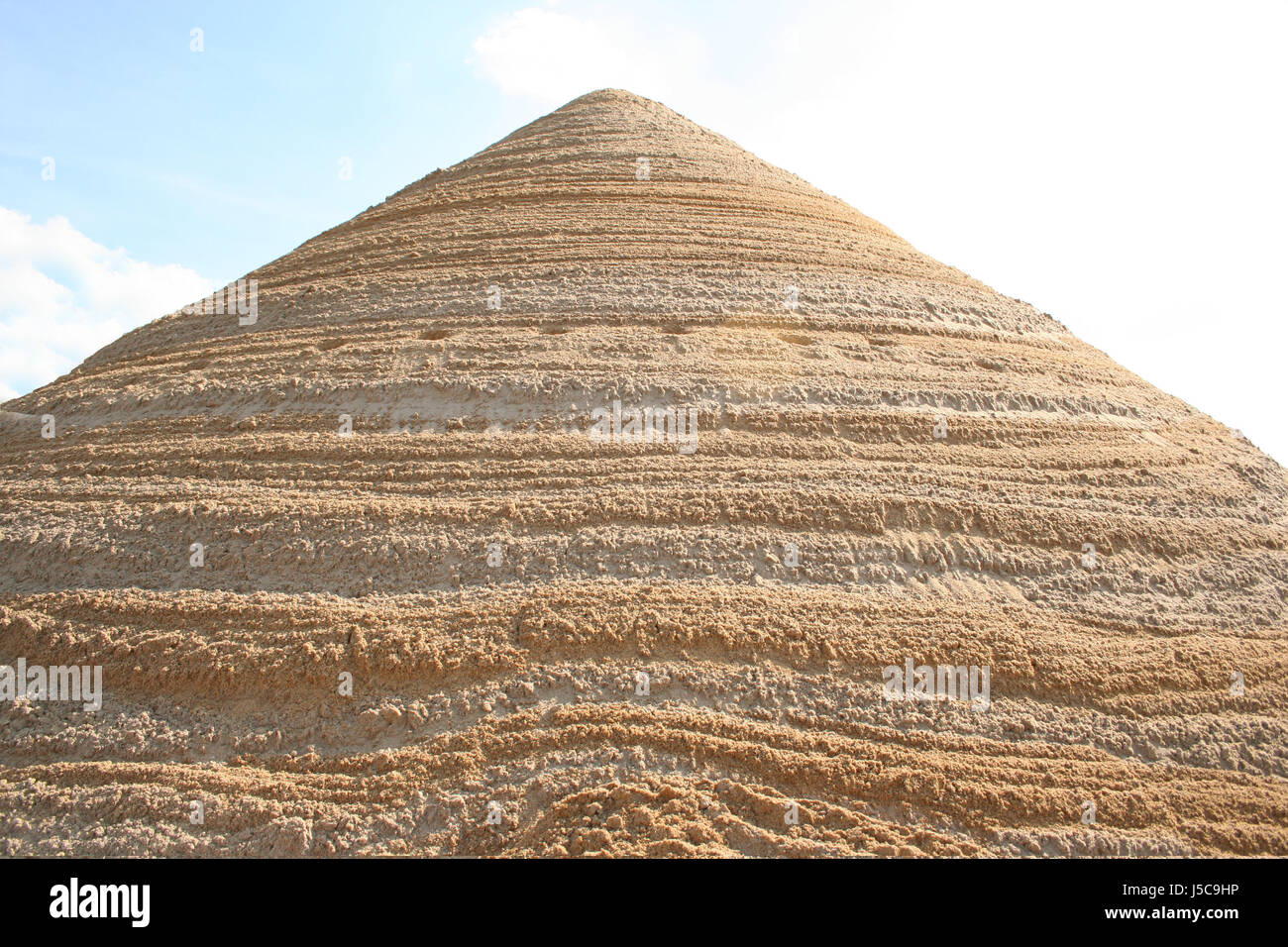 hill gravel pyramid pool accumulation cone triangle landscape format ...