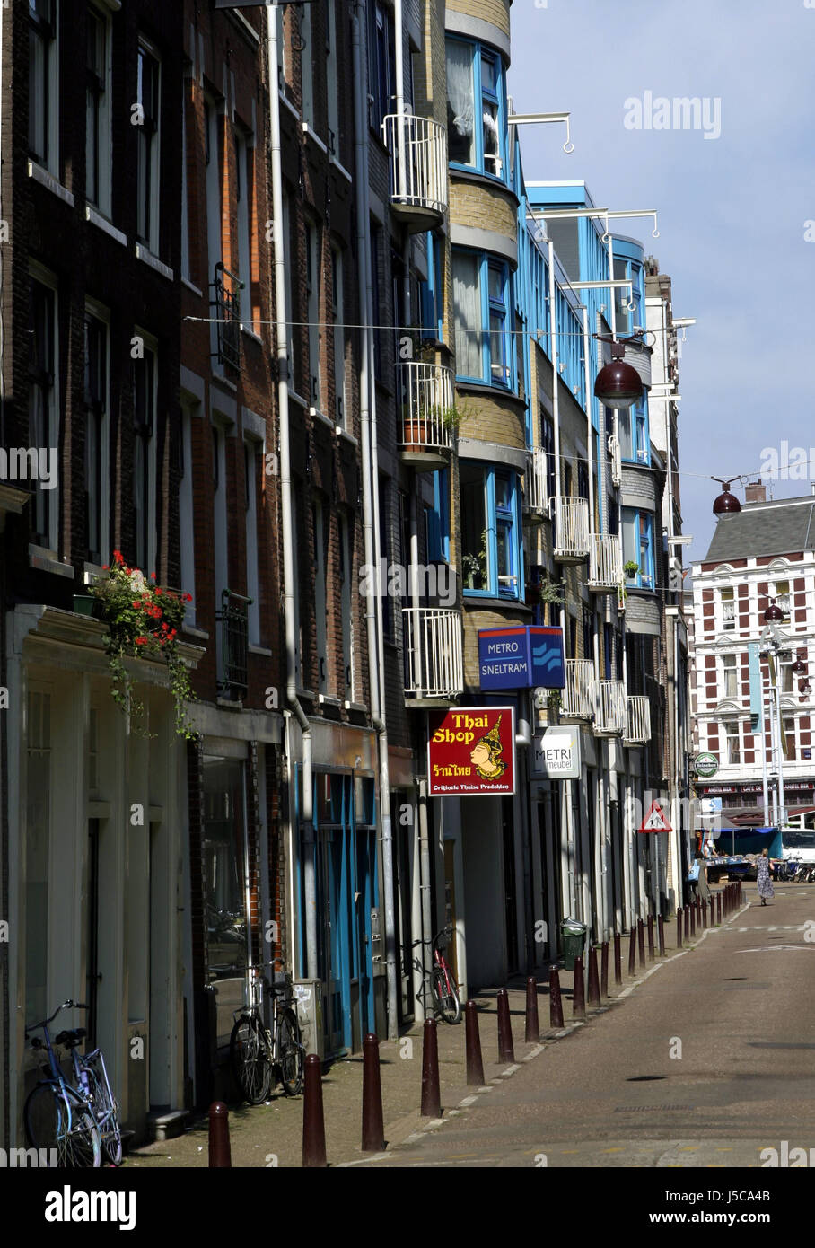 house building holland netherlands amsterdam pavement street road ...