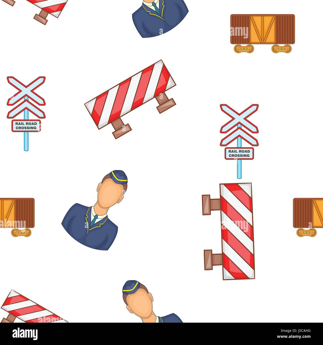Train conductor pattern vector hi-res stock photography and images - Alamy