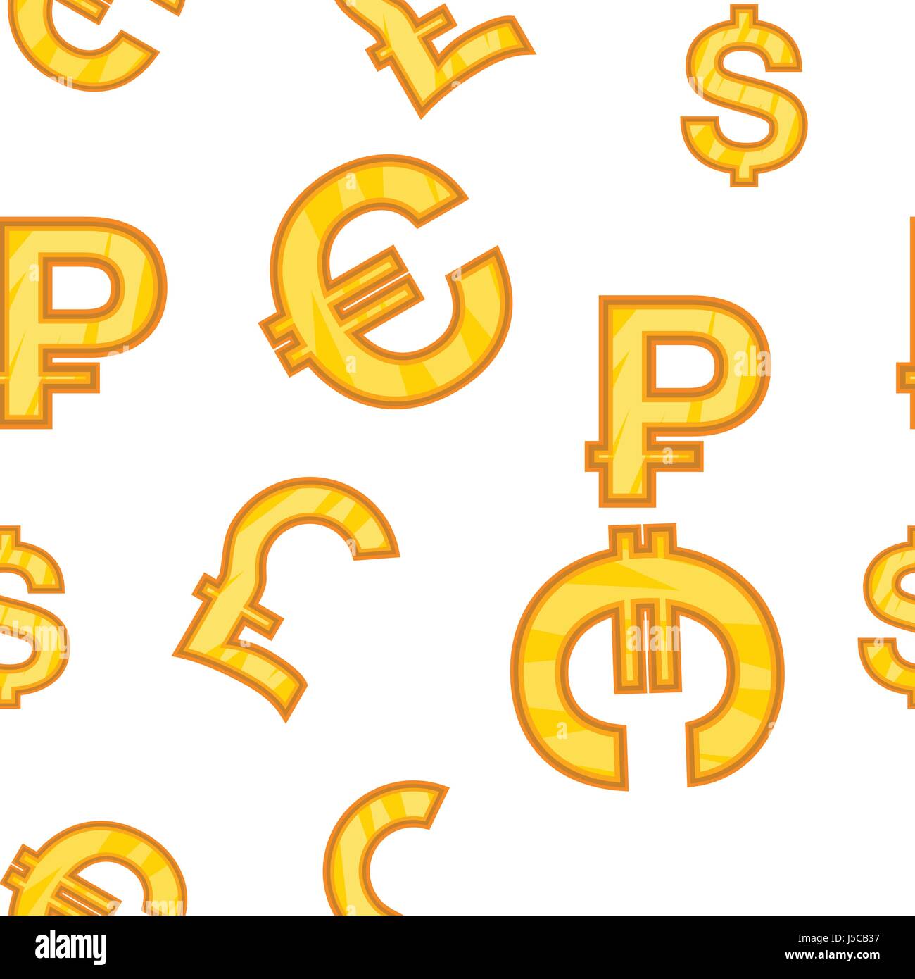 Money signs pattern. Cartoon illustration of money signs vector pattern ...
