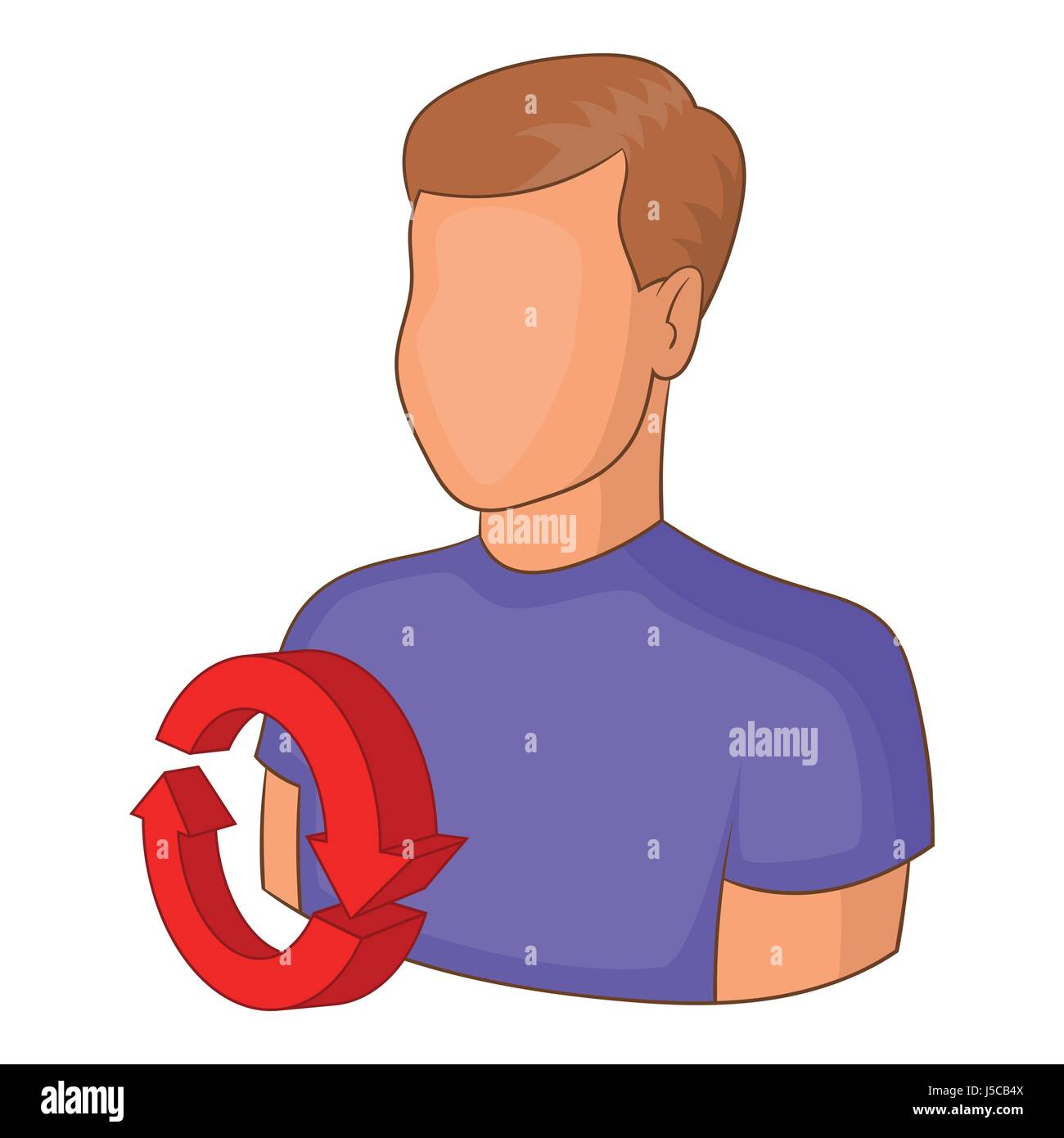 Job interview icon. Cartoon illustration of job interview vector icon ...