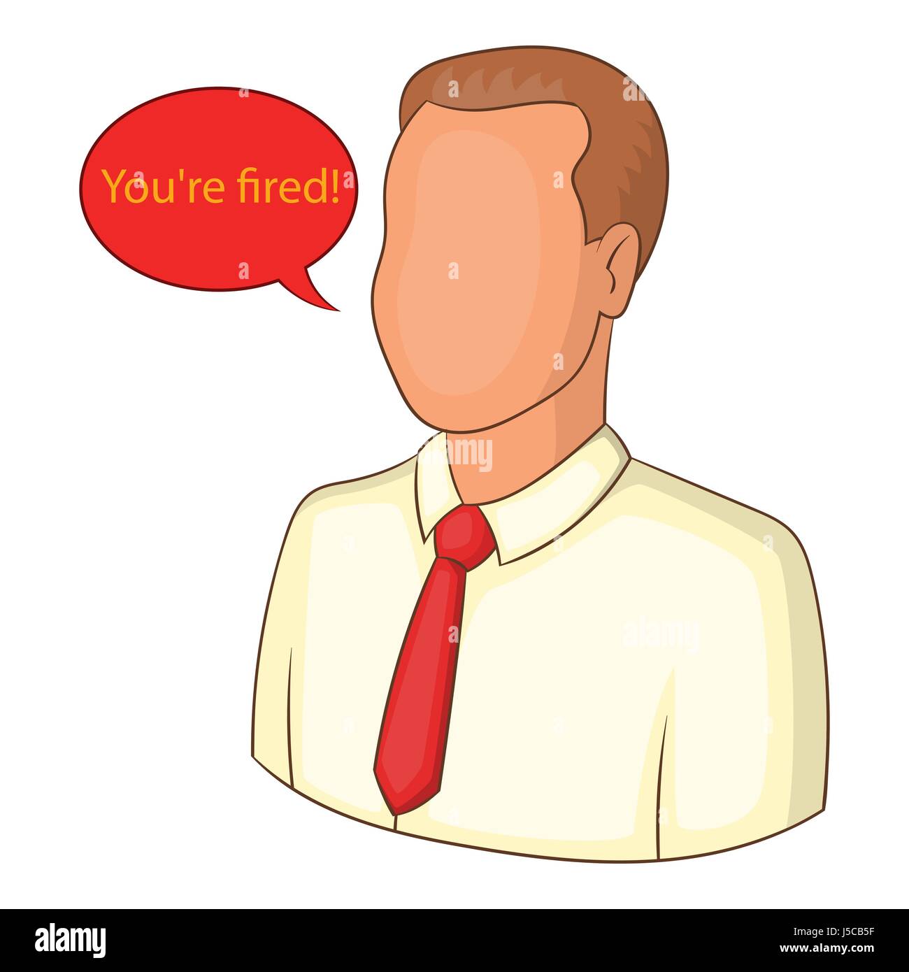 You are fired icon. Cartoon illustration of you are fired vector icon ...