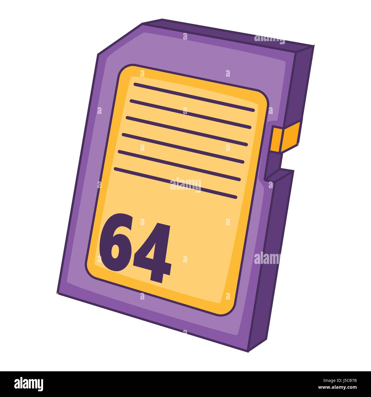 Memory card icon. Cartoon illustration of memory card vector icon for ...