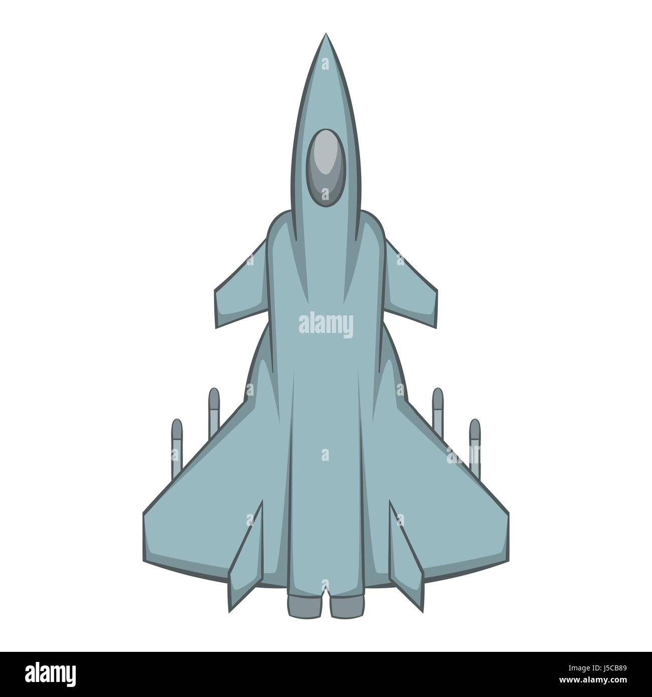 Military jet icon. Cartoon illustration of military jet vector icon for ...