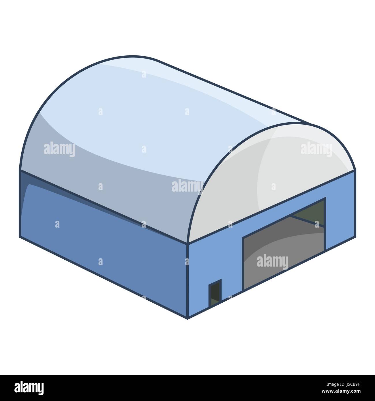 Hangar icon. Cartoon illustration of hangar vector icon for web Stock ...